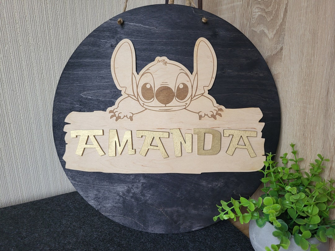 Lilo and Stich Home Sign, Personalized Lilo and Stich, Lilo and Stich ...