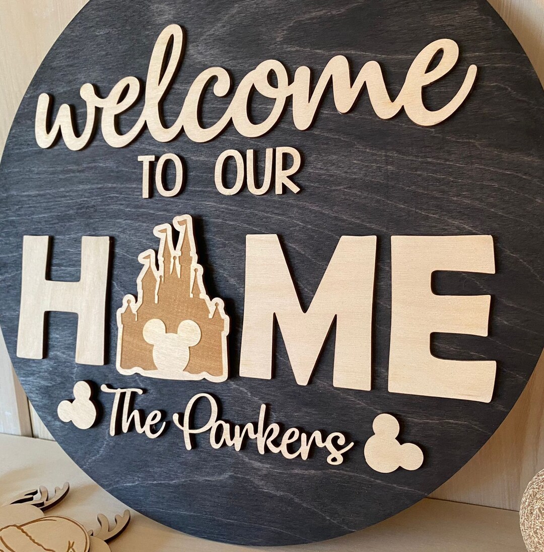 Interchangeable Home Sign, Disney Home Sign, Mickey Magnets, Minnie ...