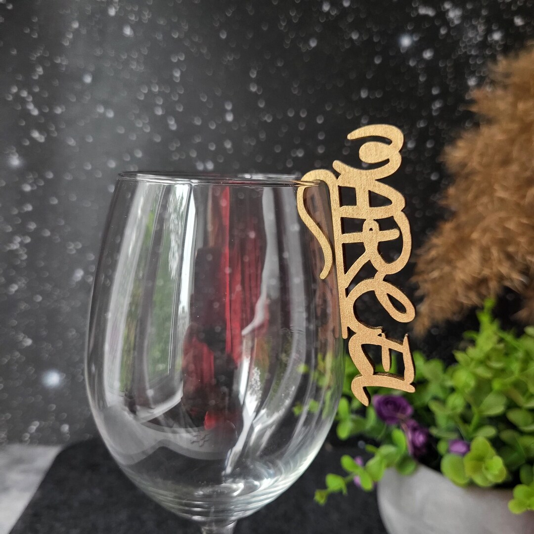 Personalized Drink Name Tags, Champagne Charms, Inspired by Disney ...