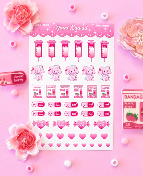 Yami Kawaii Sticker Sheet MINIS - Etsy