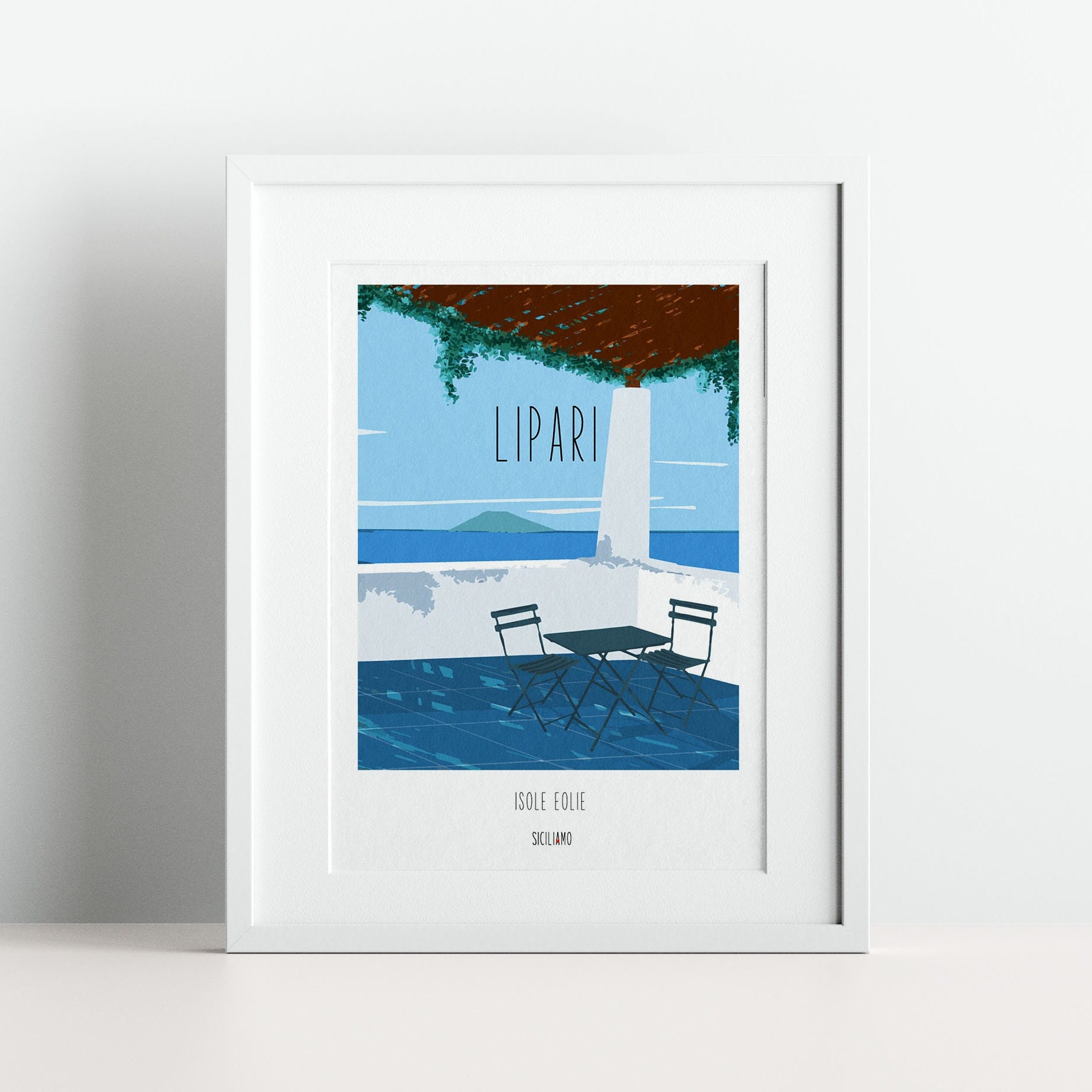 Poster Lipari Aeolian Islands Siciliamo 100% Made in Sicily - Etsy