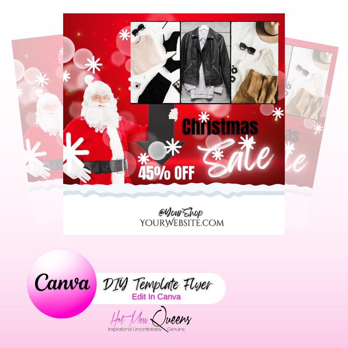 Christmas Edible Flyer Templates - Etsy