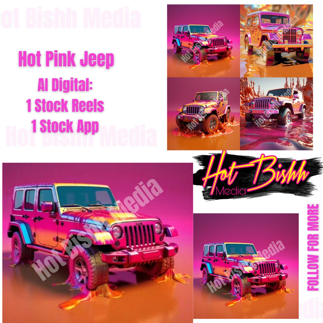 Hot Pink Shimmer Jeep - Etsy