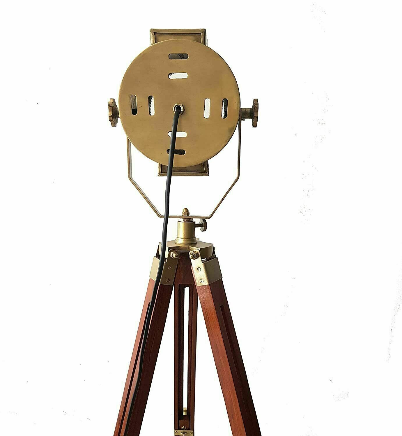 Antique vintage searchlight brass design spotlight on tripod - Etsy.de