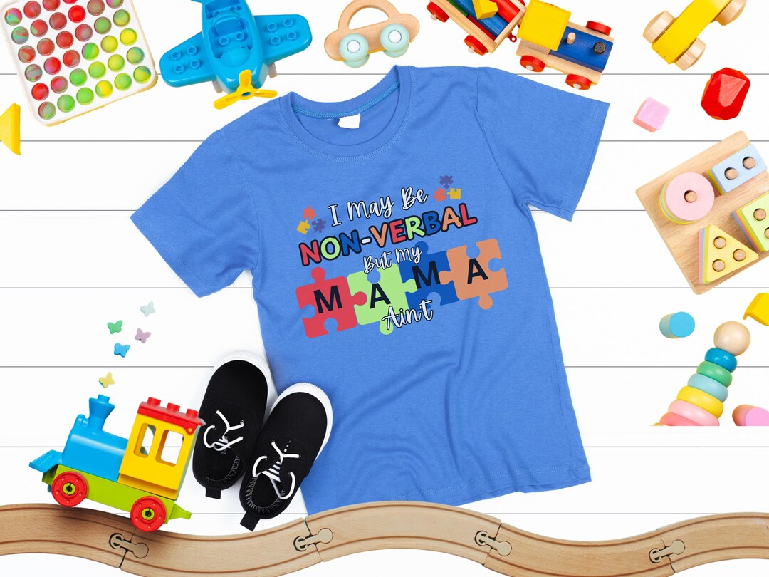 Autism Awareness SVG & PNG – Non-verbal but My Mama Ain’t – Puzzle ...