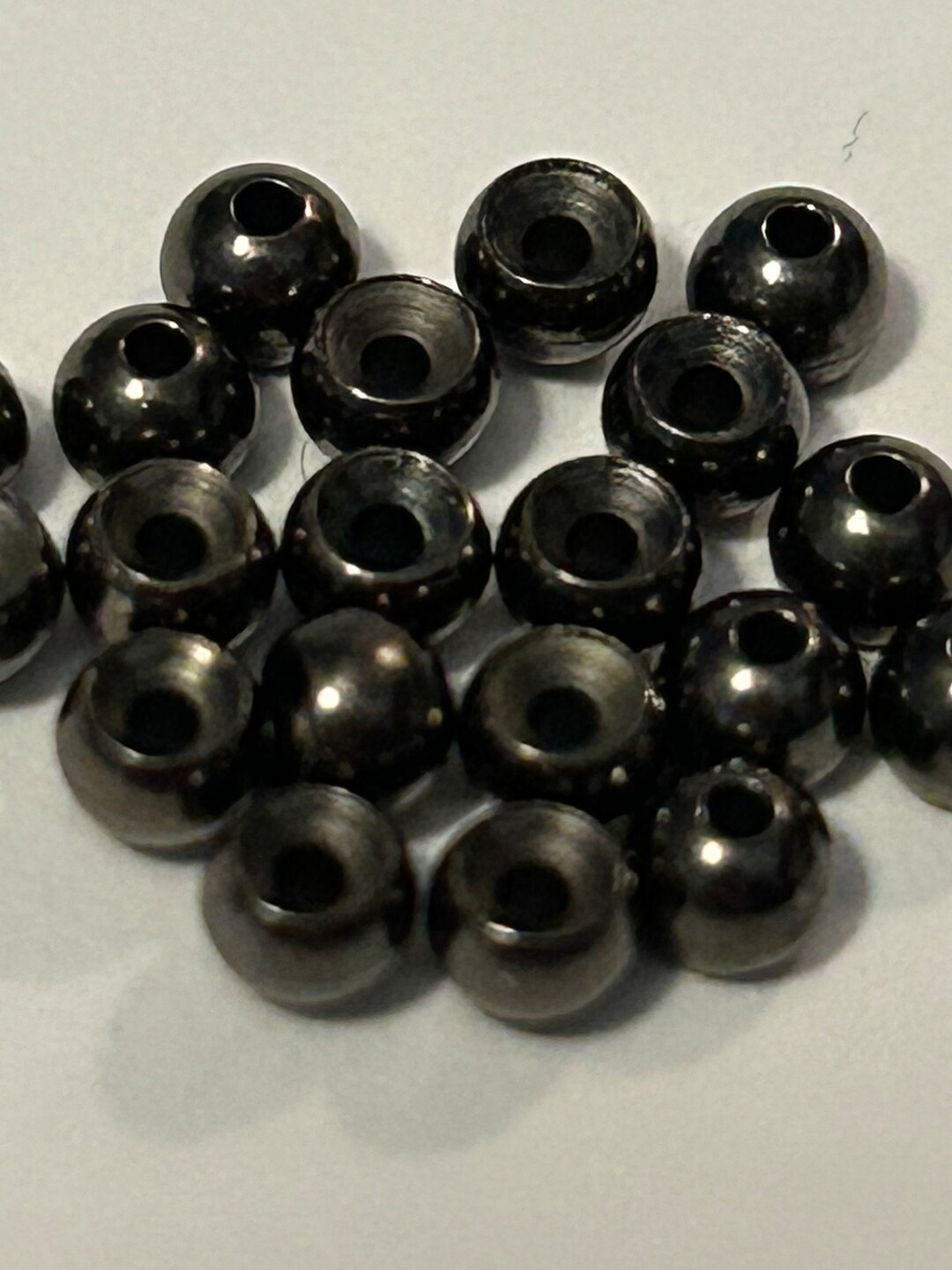Black Nickel Tungsten Fly Tying Beads. 1/8th 3.3mm. Package - Etsy