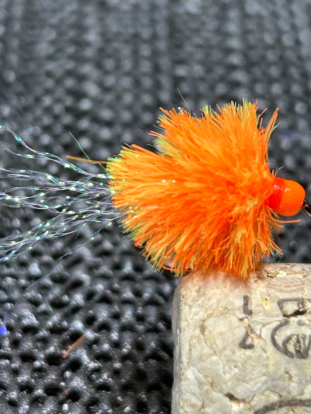 Two Tone JELLY BLOBS Orange on Atomic Yellow Flyfishing Flies. Set of ...