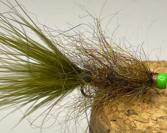 Olive Blend Balanced Leech Flies Set of 3 - Etsy