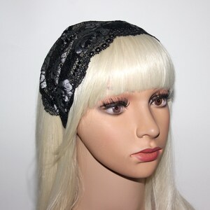 Fashion Prayer Headband, Black & Gray Christian Lace Veil, Structured ...