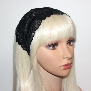 Prayer Lace Veil, Black Religious Head Cover, Christian Head Covering ...