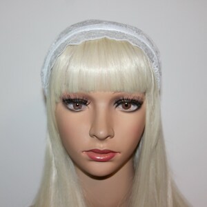 Christian Head Covering, Prayer Lace Headband, White Religious Head ...