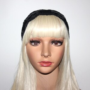 Fashion Prayer Headband, Black & Gray Christian Lace Veil, Structured ...