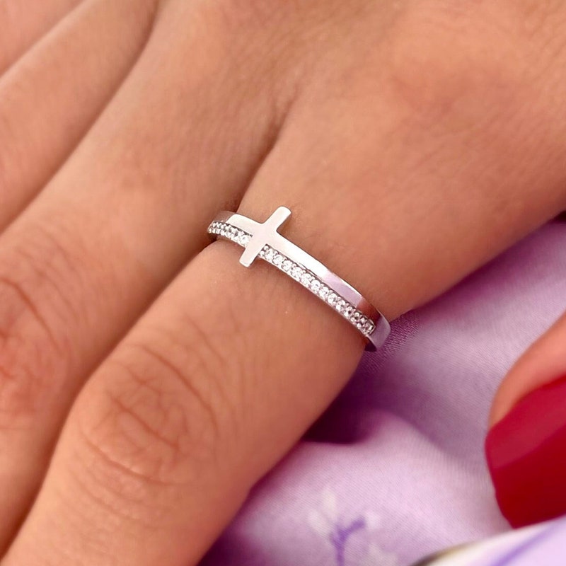 Cross Ring - Etsy