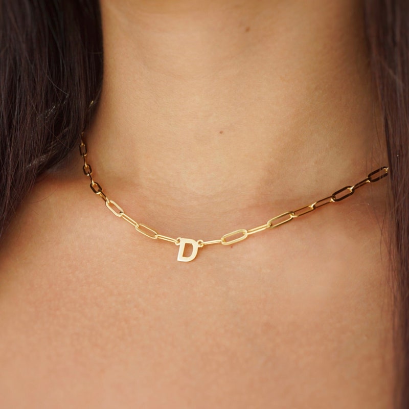 Initial Choker - Etsy