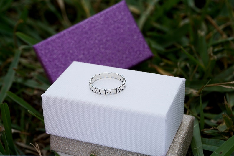 Mini Baby Elephants ~ Stacking Ring. Good Luck Ring, Animal Lover ...