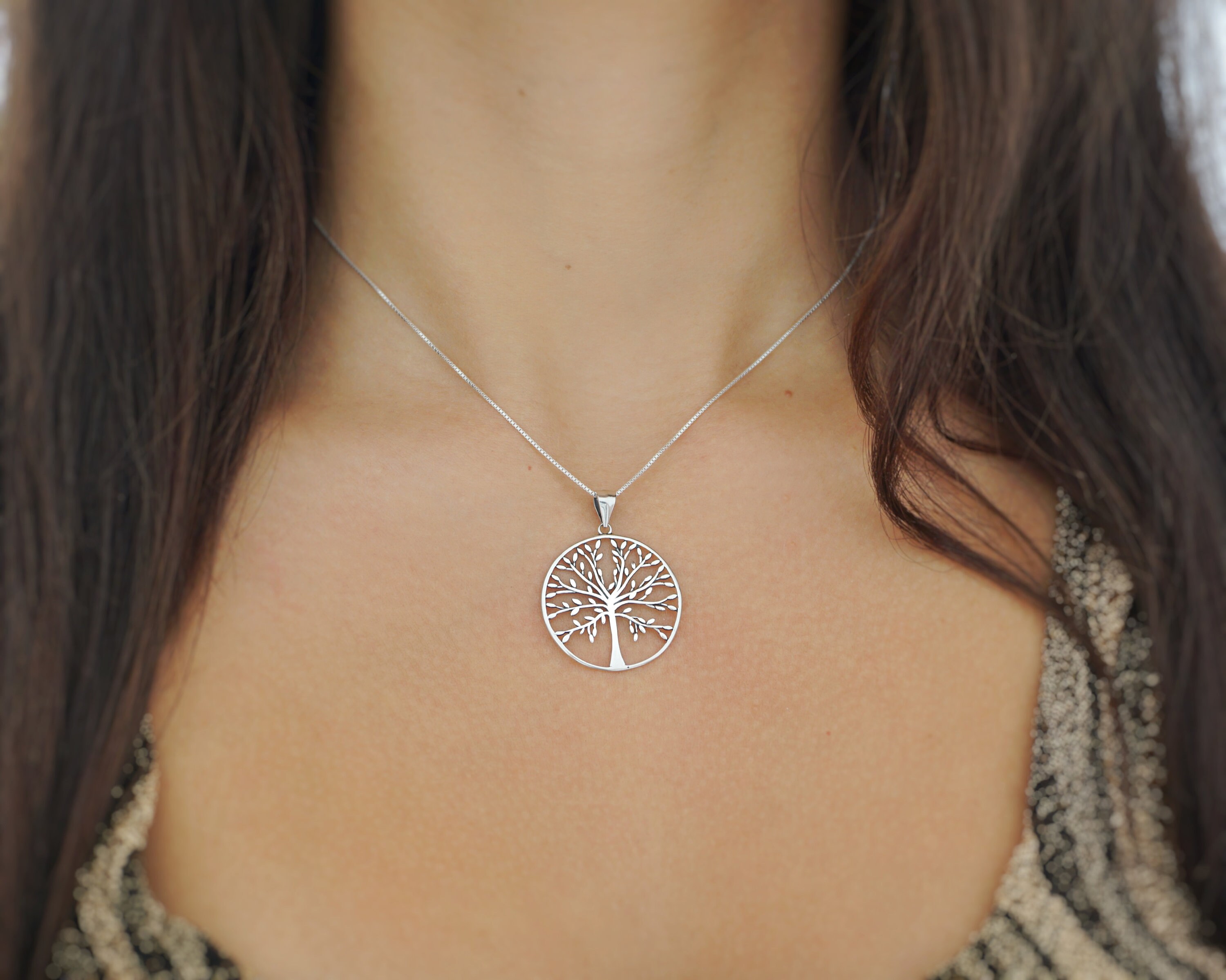 Tree of Lİfe Pendant, Family Tree of Life Jewelry, Mini Tree of Life ...