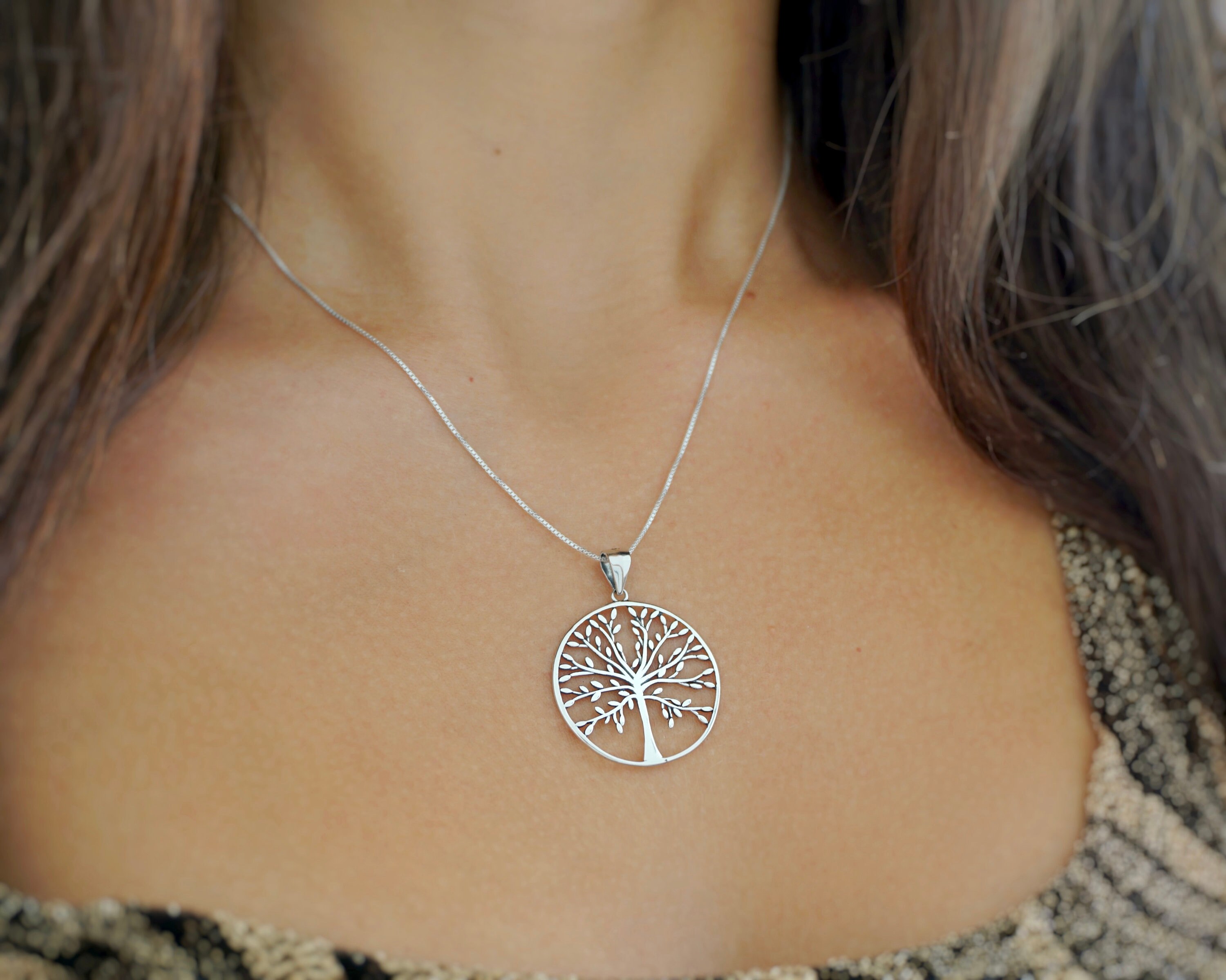 Tree of Lİfe Pendant, Family Tree of Life Jewelry, Mini Tree of Life ...