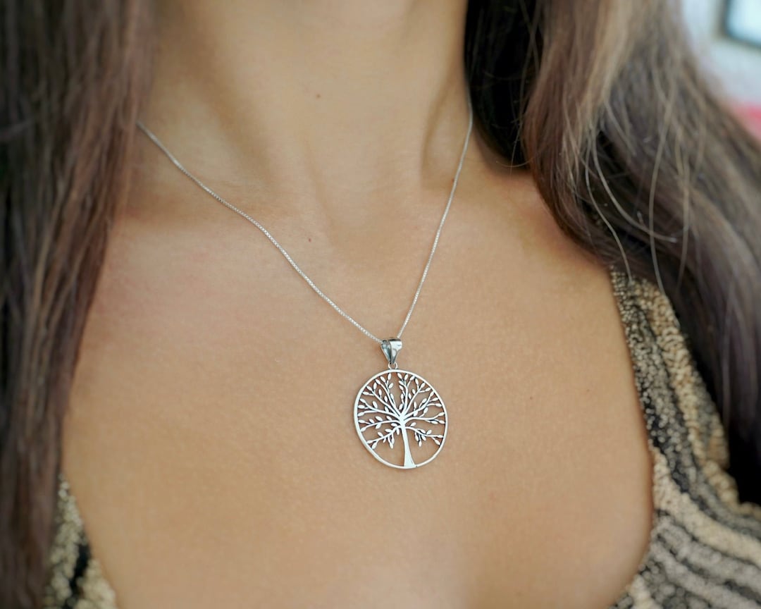 Tree of Lİfe Pendant, Family Tree of Life Jewelry, Mini Tree of Life ...