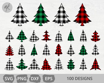 Plaid Christmas Svg | Etsy