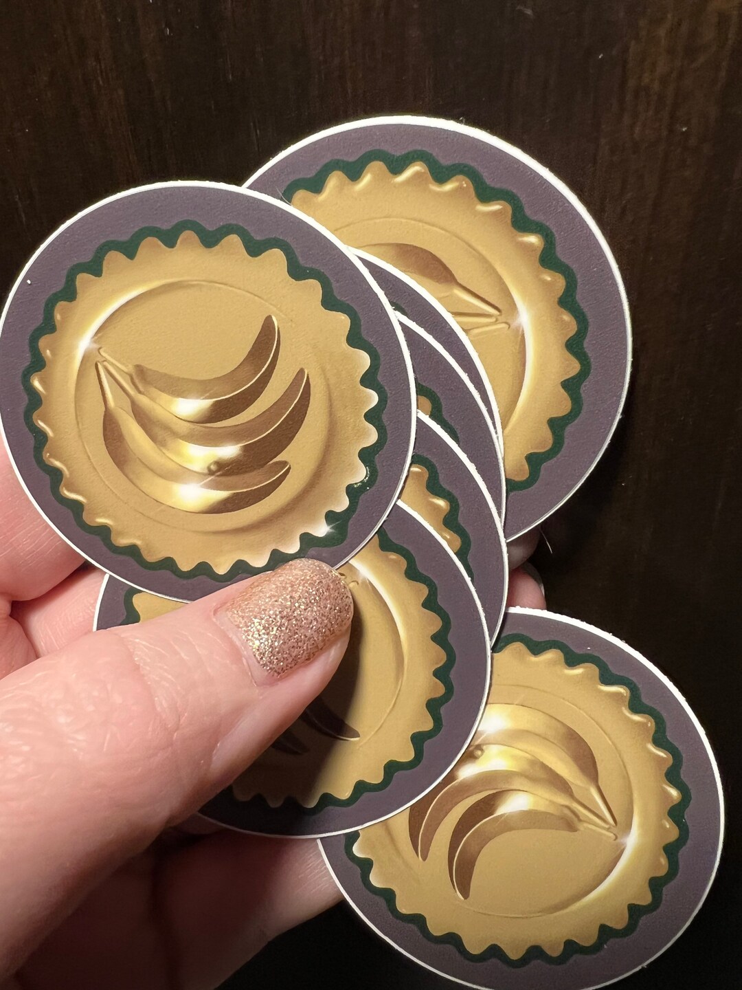 Banana Coin Sticker - Etsy