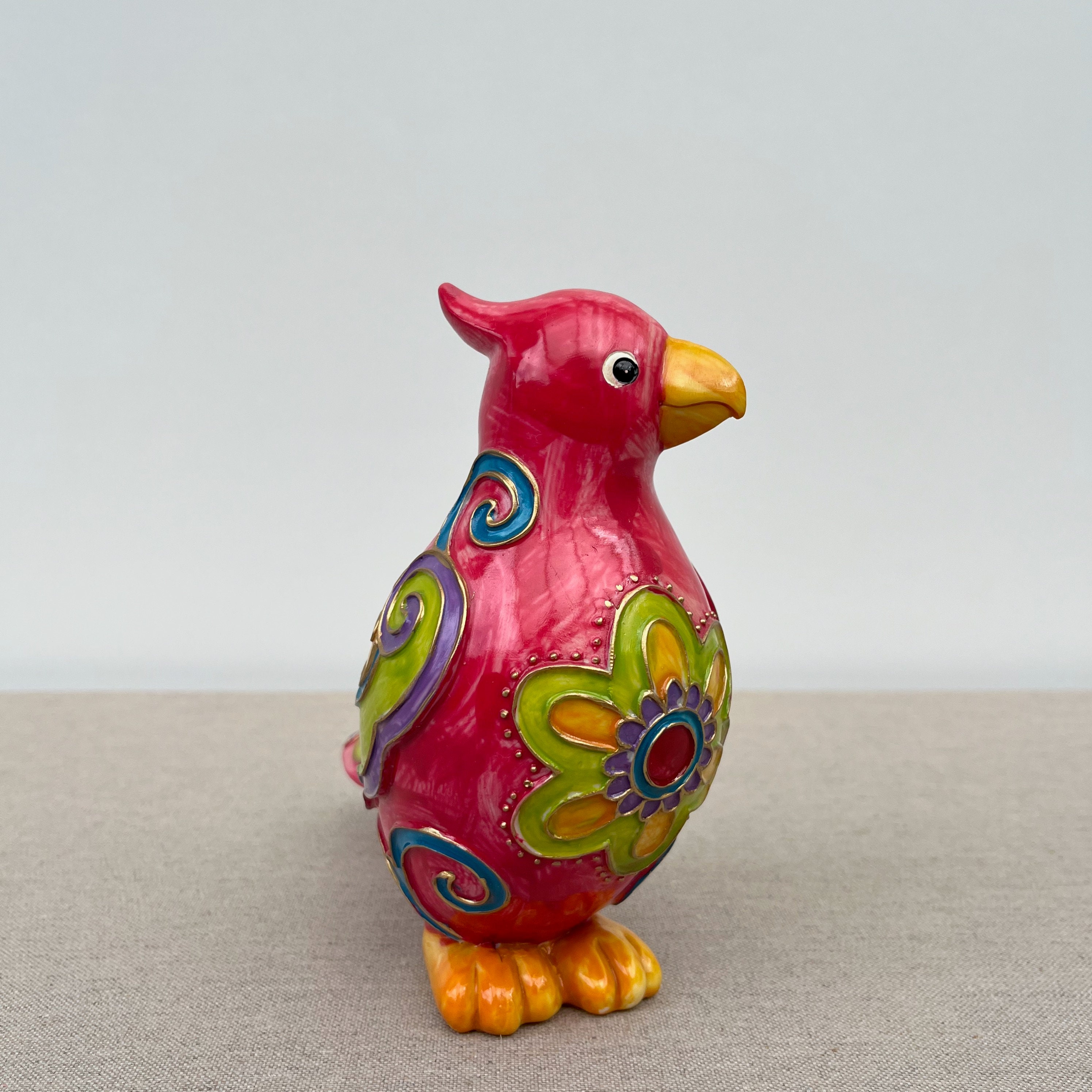 Parrot Decorative Plastic Modeling Mass Figurine Vintage 90s - Etsy