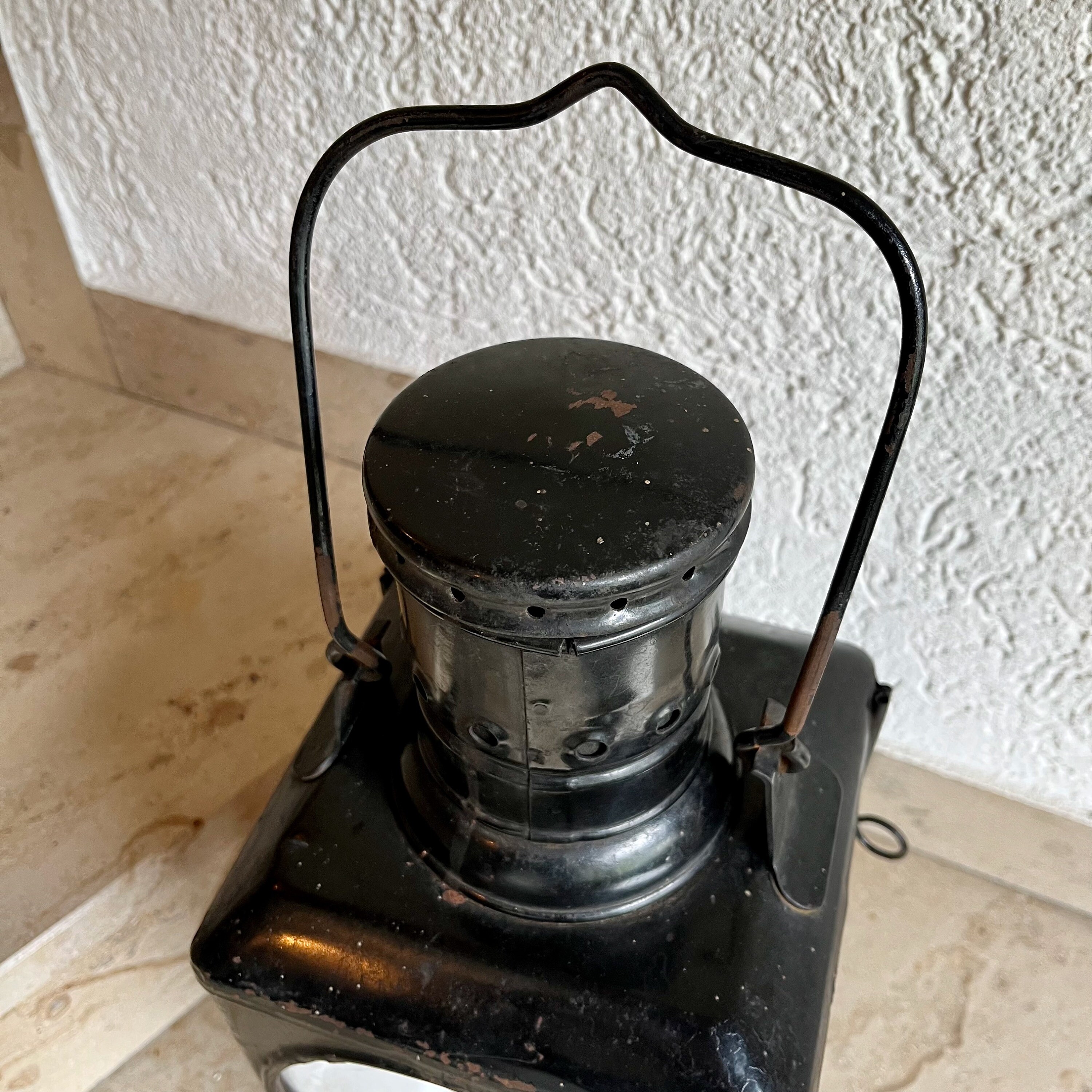 Original German DB Kerosene Railway Signal Lantern With Two Glasses and ...