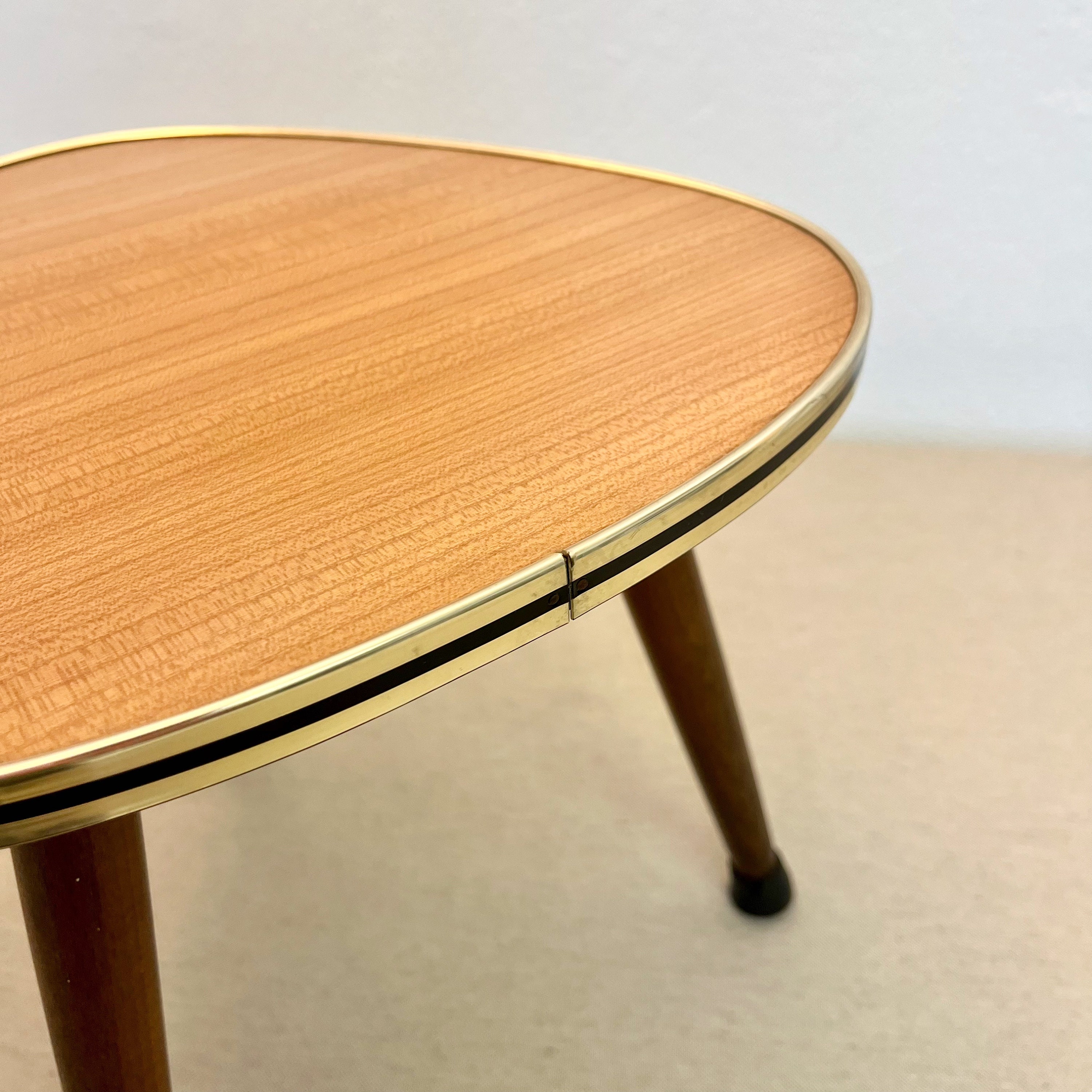 Small 3 Legged Stool Flower Stool Vintage Wood Kidney Table - Etsy