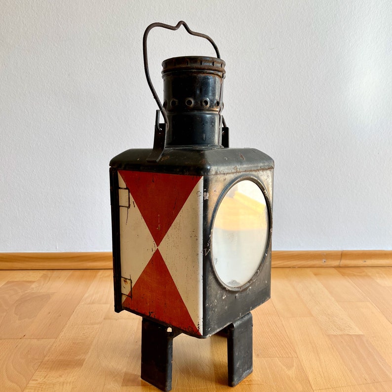 Original German DB Kerosene Railway Signal Lantern With Two - Etsy