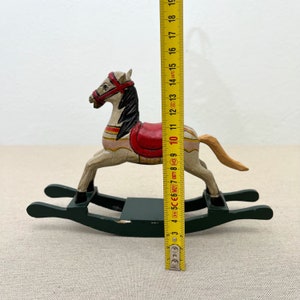 Small Rocking Horse Hand Carved Wooden Christmas Toy Decor Vintage - Etsy