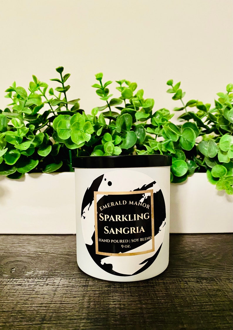 Sparkling Sangria Candle ~ Sparkling Citrus and Red Currant Blended ...