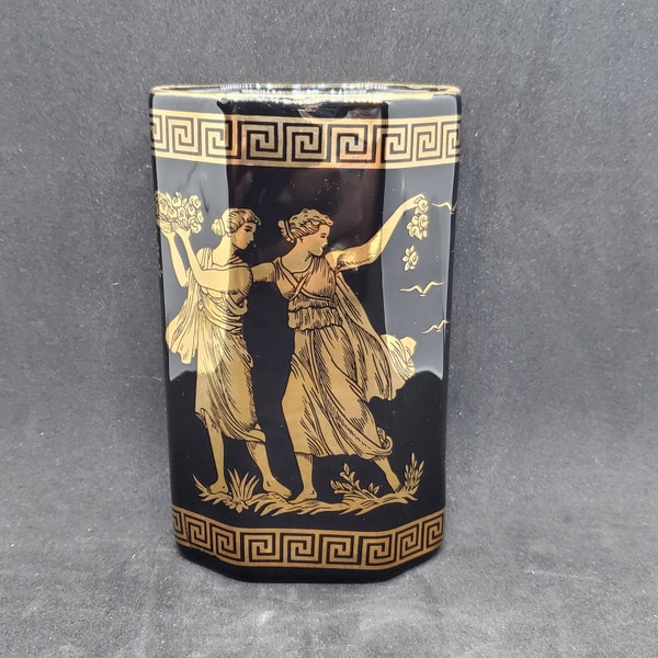 Greek Key Vase - Etsy
