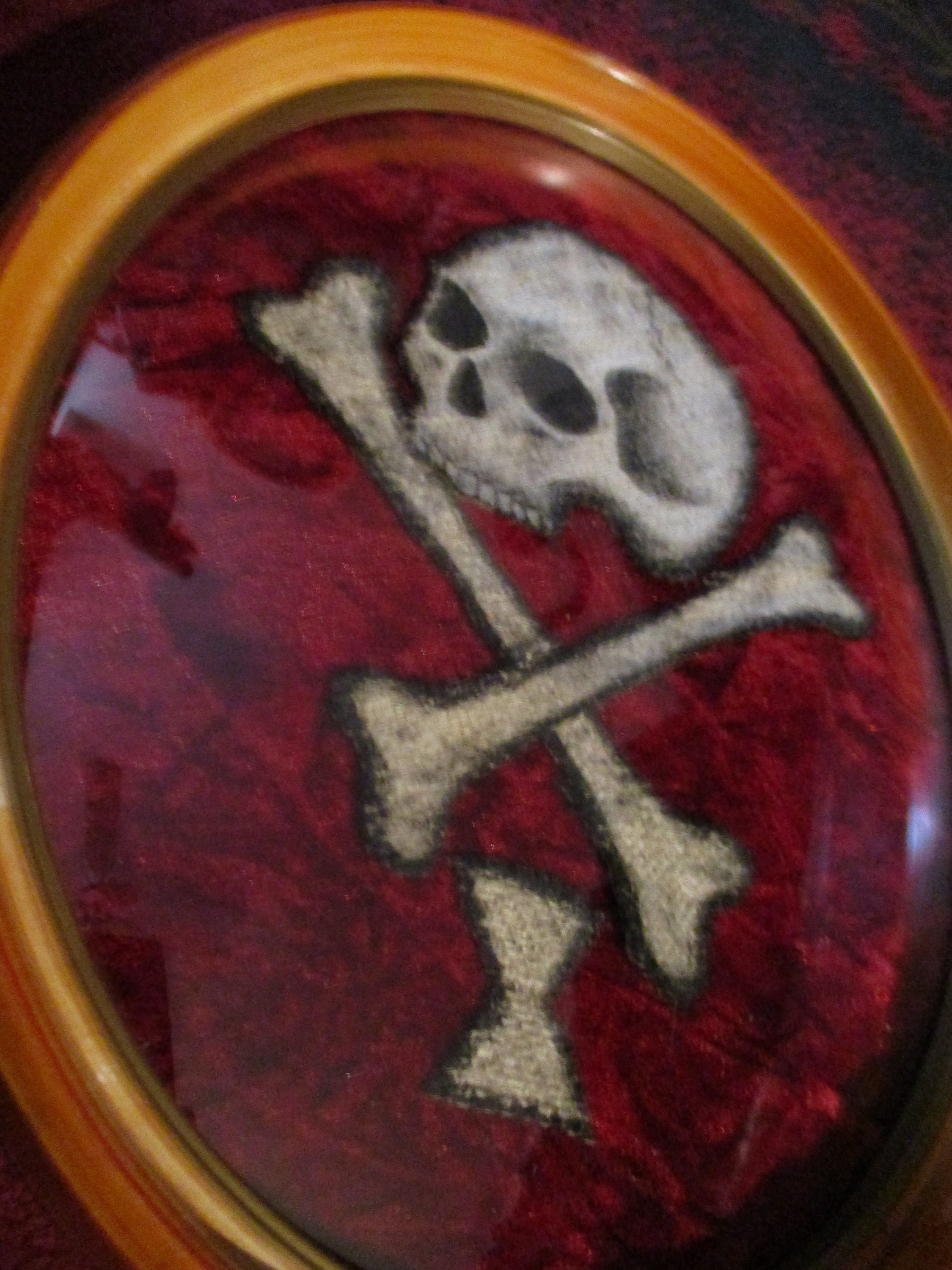Small Red Oval Replica Pirate Flag - Etsy