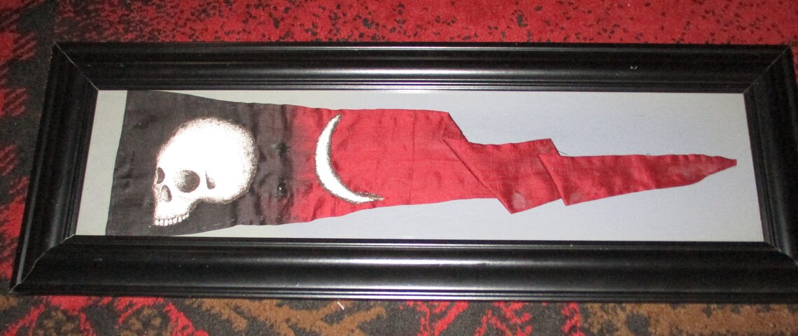 Red Black Replica Barbary Pirate Flag - Etsy