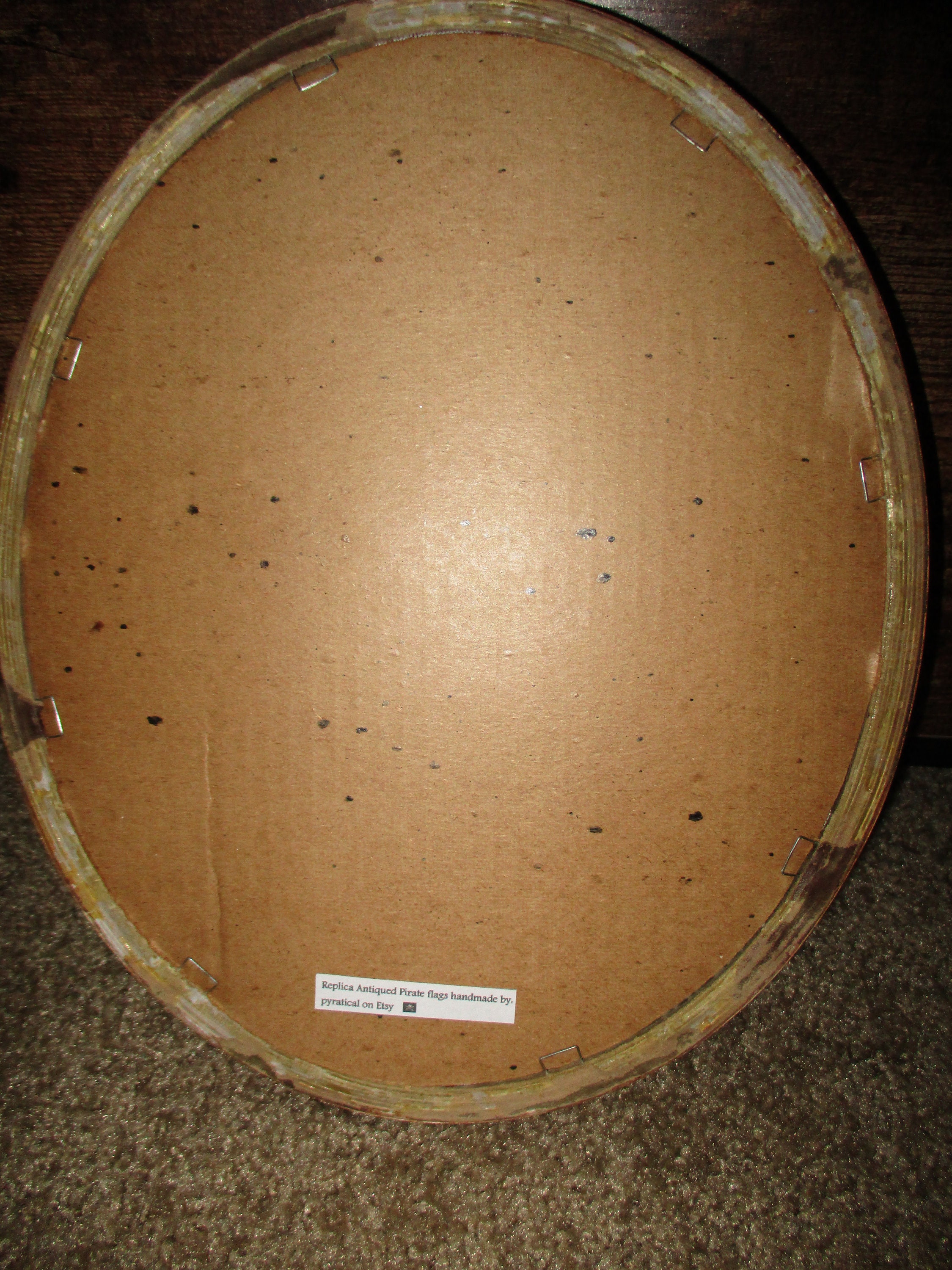 Small Red Oval Replica Pirate Flag - Etsy