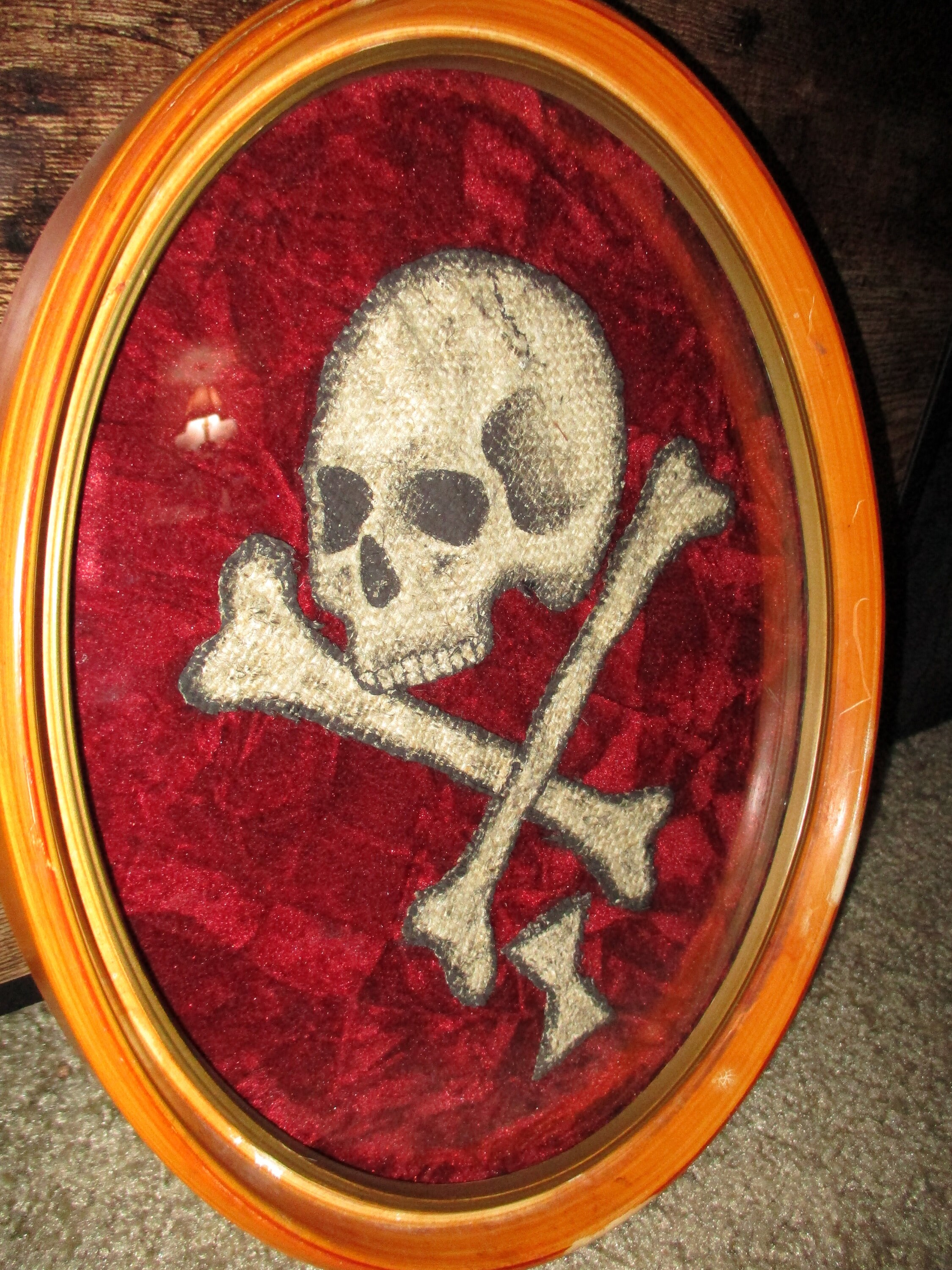 Small Red Oval Replica Pirate Flag - Etsy