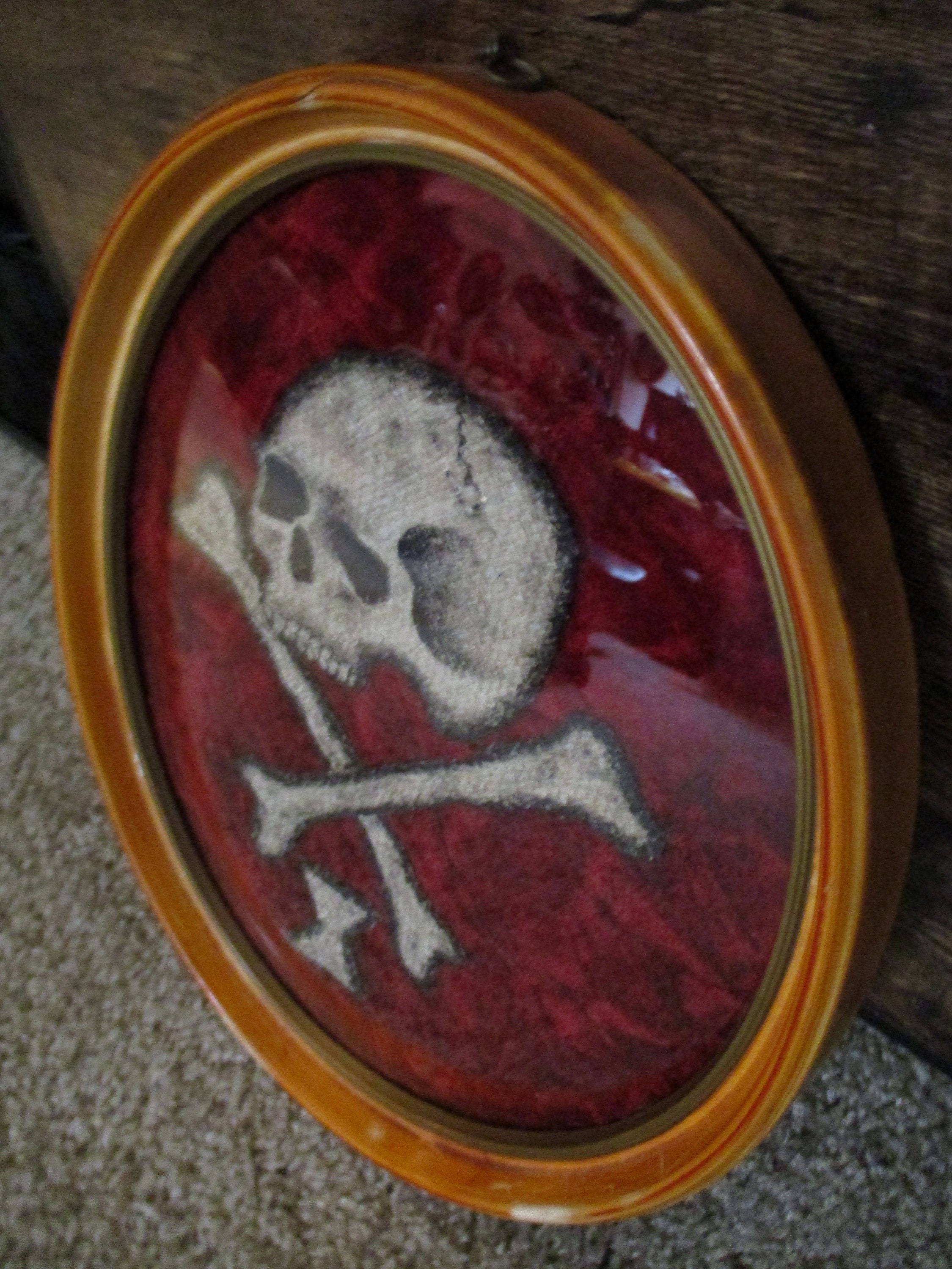 Small Red Oval Replica Pirate Flag - Etsy