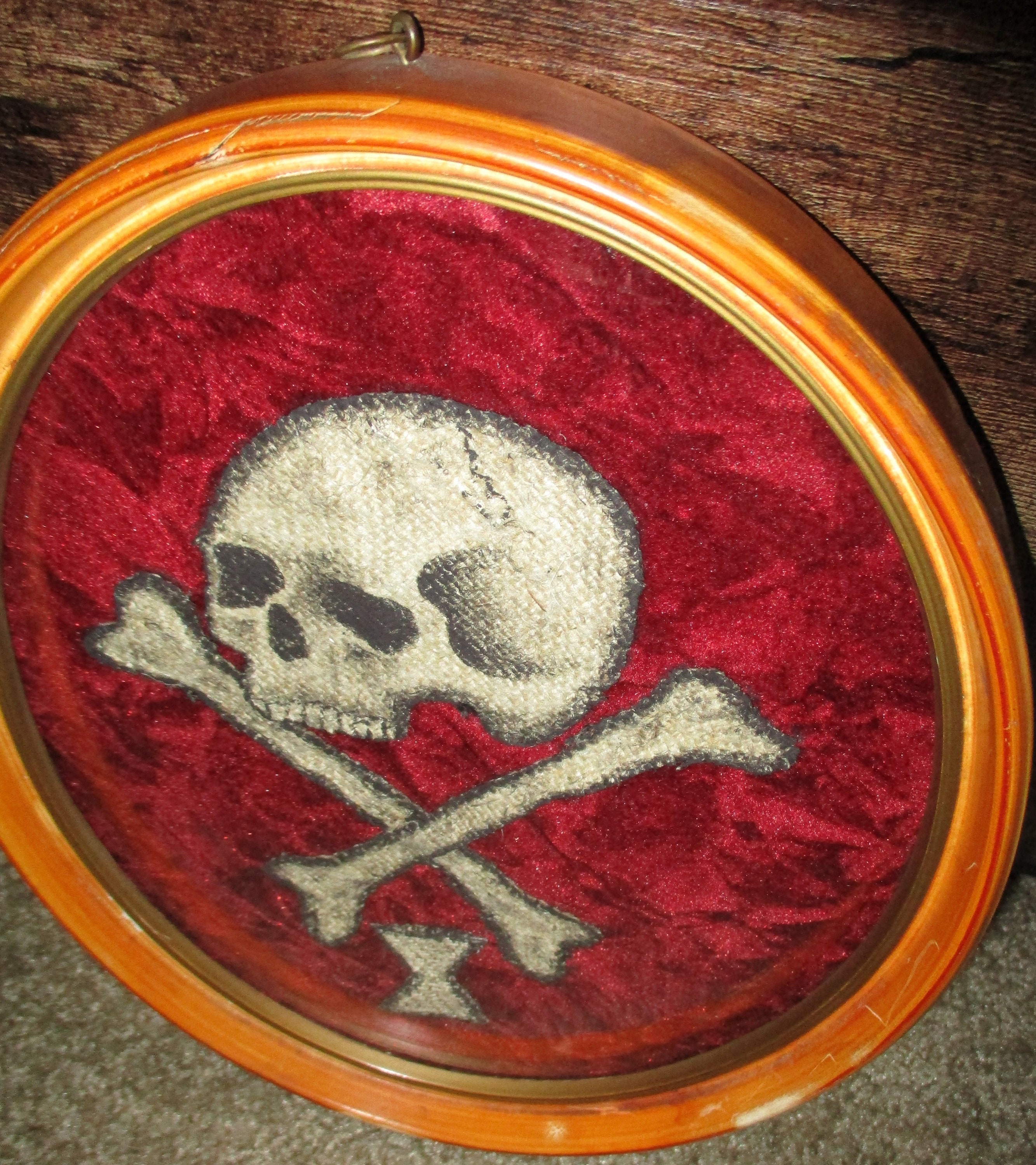 Small Red Oval Replica Pirate Flag - Etsy