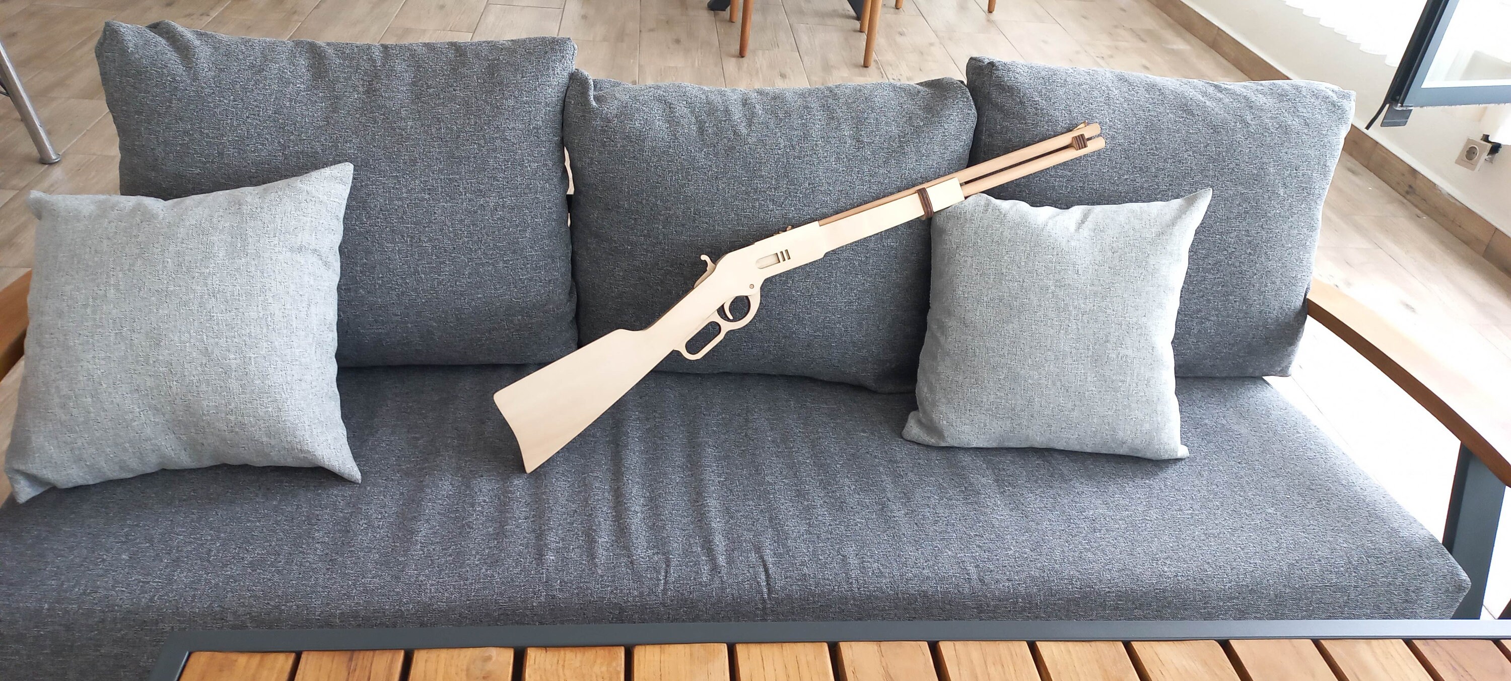 Henry Rifle 1860, Rubber Band Toy Rifle, Kid Toys, Wooden Toys ...