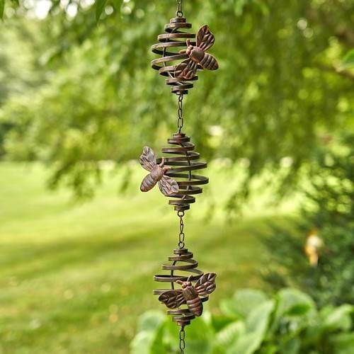 76 Long Antique Bronze Hanging Honeybee Rain Chain - Etsy