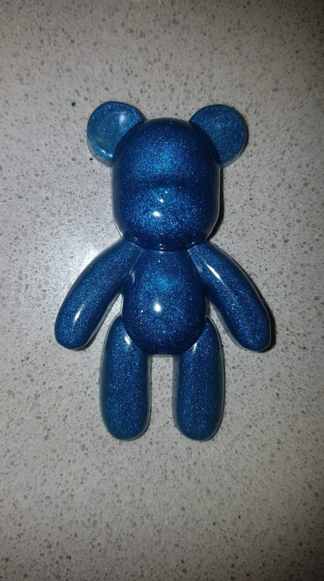 Blue Resin Bear - Etsy