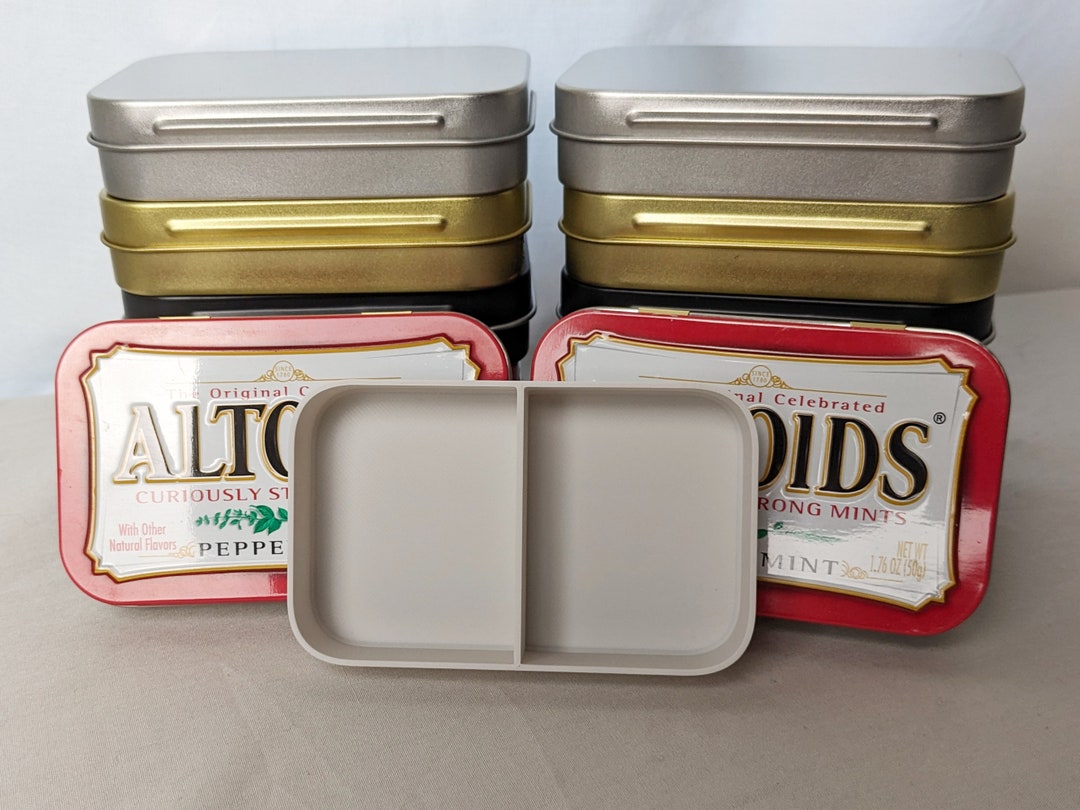 Altoids Tin Insert - 2 Square Slot - Organizer Tray Survival EDC Small ...