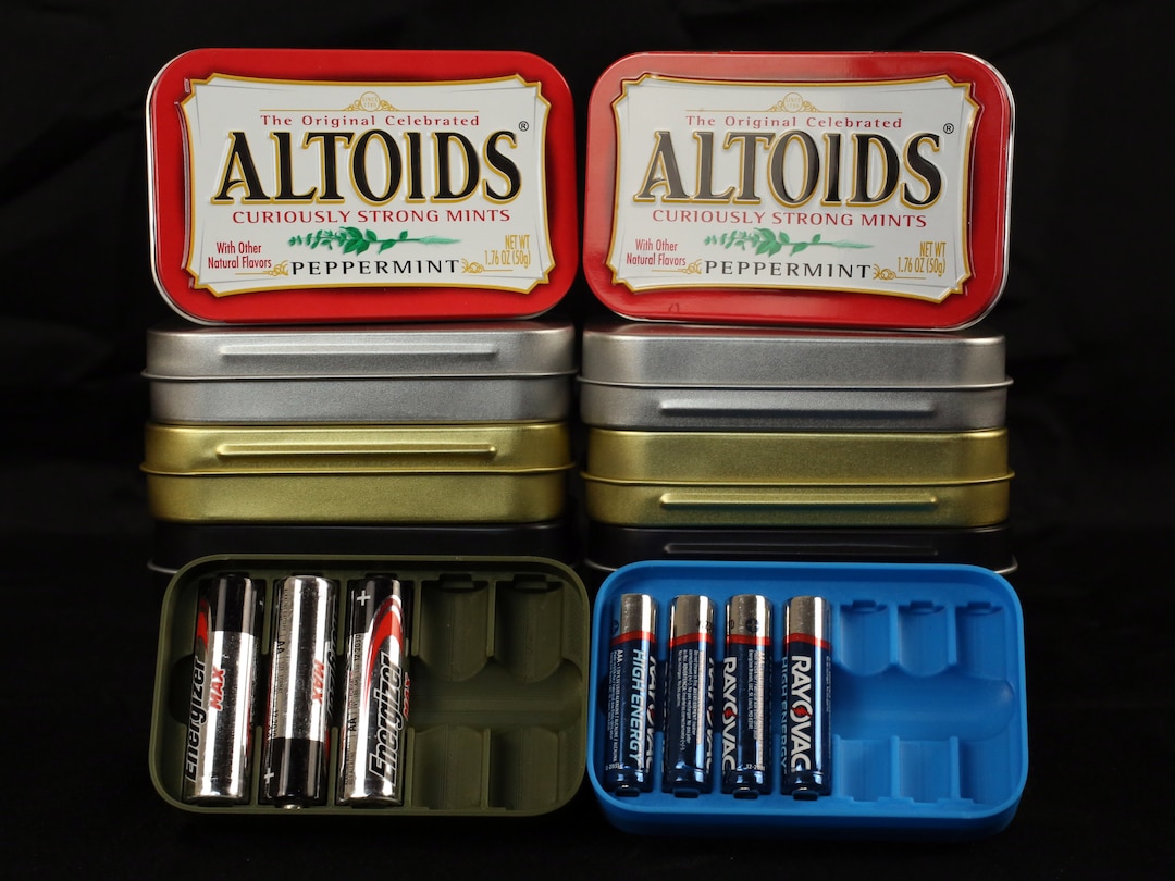 Altoids Tin Battery Holders - Inserts for Metal Tins - AA, AAA Battery ...