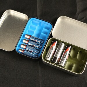 Altoids Tin Battery Holders - Inserts for Metal Tins - AA, AAA Battery ...