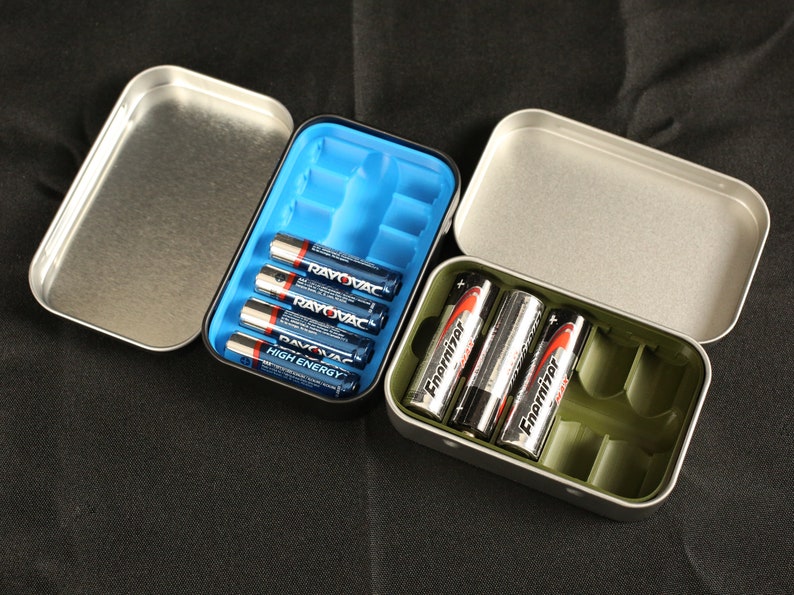 Altoids Tin Battery Holders - Inserts for Metal Tins - AA, AAA Battery ...