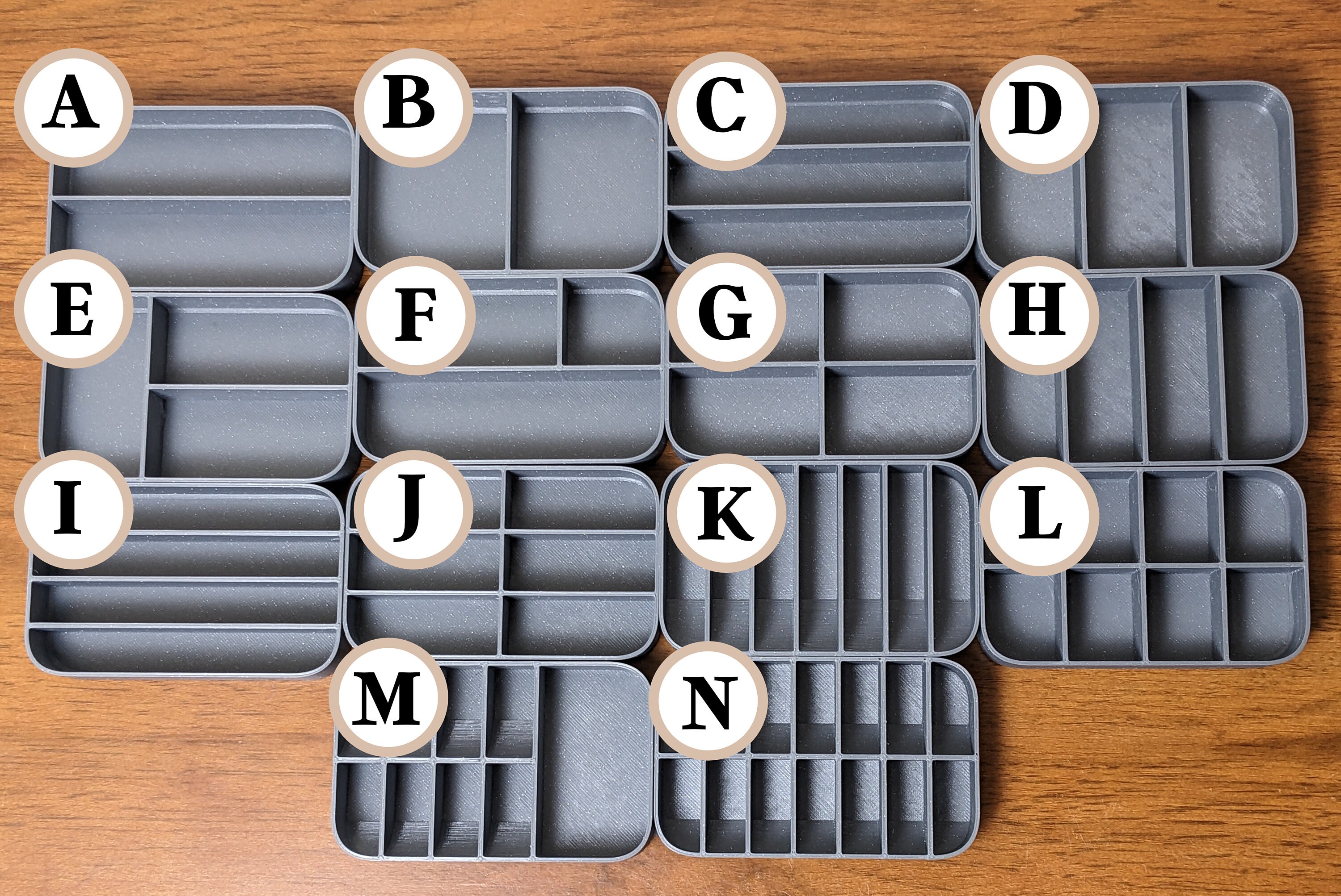 Altoid Tin Inserts installed in Silver Tin Organizer Tray Art Pallet ...