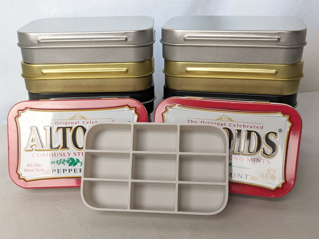 Altoids Tin Insert - 9 Slot - Organizer Tray Survival EDC Small ...
