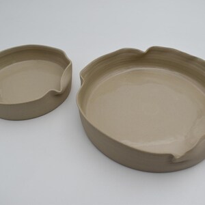 Unika Studio • BISTRO SAND PLATE (large & Small) • Wheel Thrown ...
