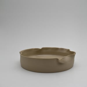 Unika Studio • BISTRO SAND PLATE (large & Small) • Wheel Thrown ...