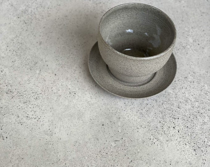 Unika Studio • MUSE CUP + PLATE • Wheel Thrown Stoneware Handmade ...