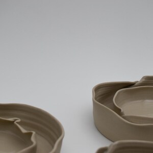 Unika Studio • BISTRO SAND PLATE (large & Small) • Wheel Thrown ...